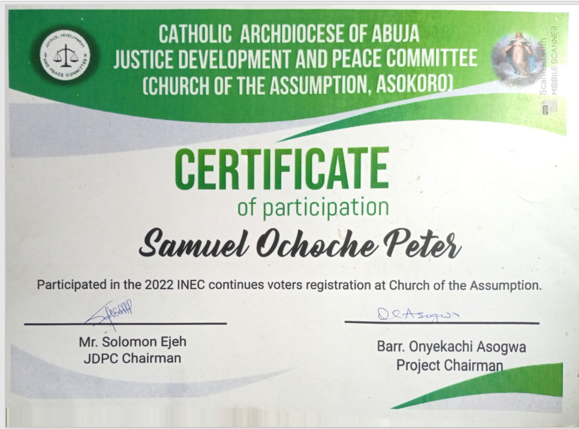 Samuel Ochoche Peter Portfolio